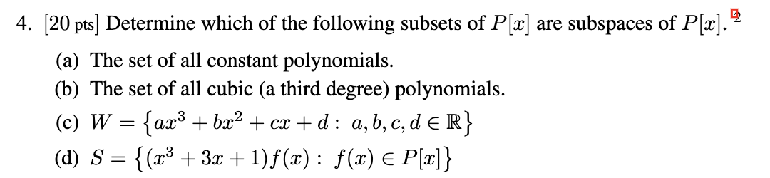 Solved Please show details for each choice (a,b,c,d) as to | Chegg.com