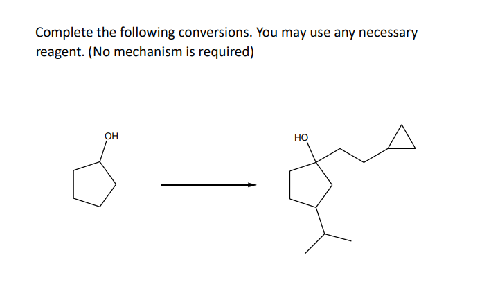 Solved Complete the following conversions. You may use any | Chegg.com
