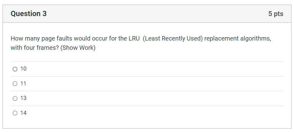 Solved Consider the following page reference string: | Chegg.com