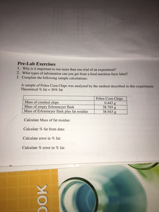 Solved Pre-Lab Exercises 1. Why is it important to run more | Chegg.com
