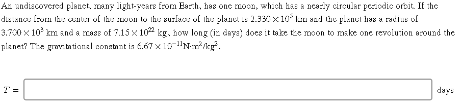 Solved Astronomers discover an exoplanet, a planet obriting | Chegg.com
