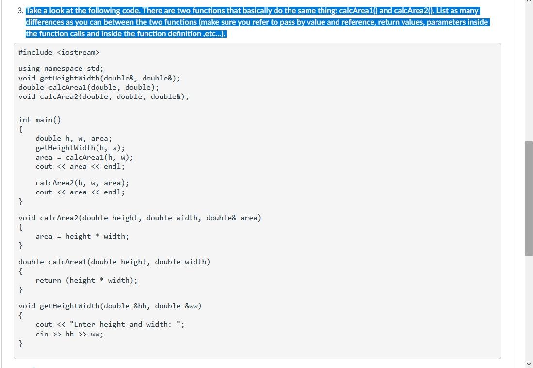Solved (a) Why are reference variables used in | Chegg.com
