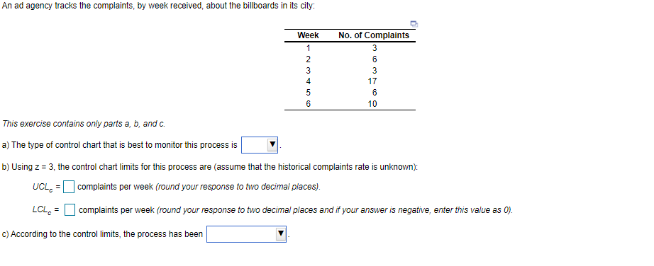 Solved Options for A: p-chart, c-chart, x bar chart Options | Chegg.com