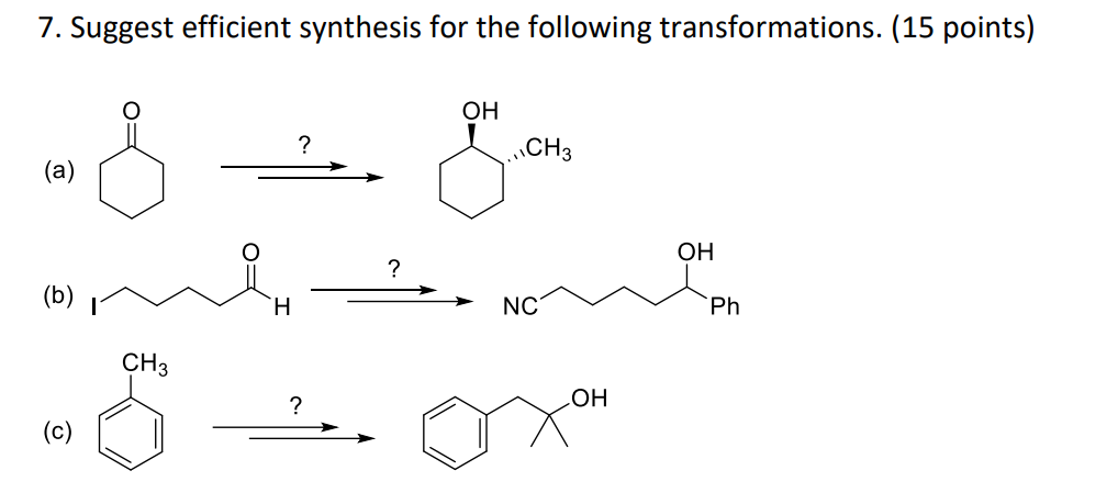 Solved Suggest efficient synthesis for the following | Chegg.com