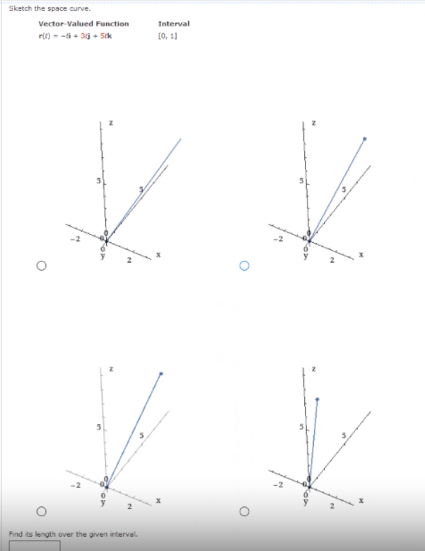 Solved Sketch The Space Curve Vector Valued Function Rt 3116