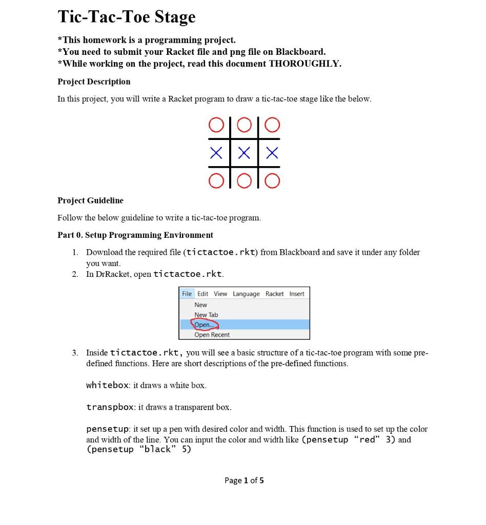Solved Tic-Tac-Toe Stage * This homework is a programming | Chegg.com