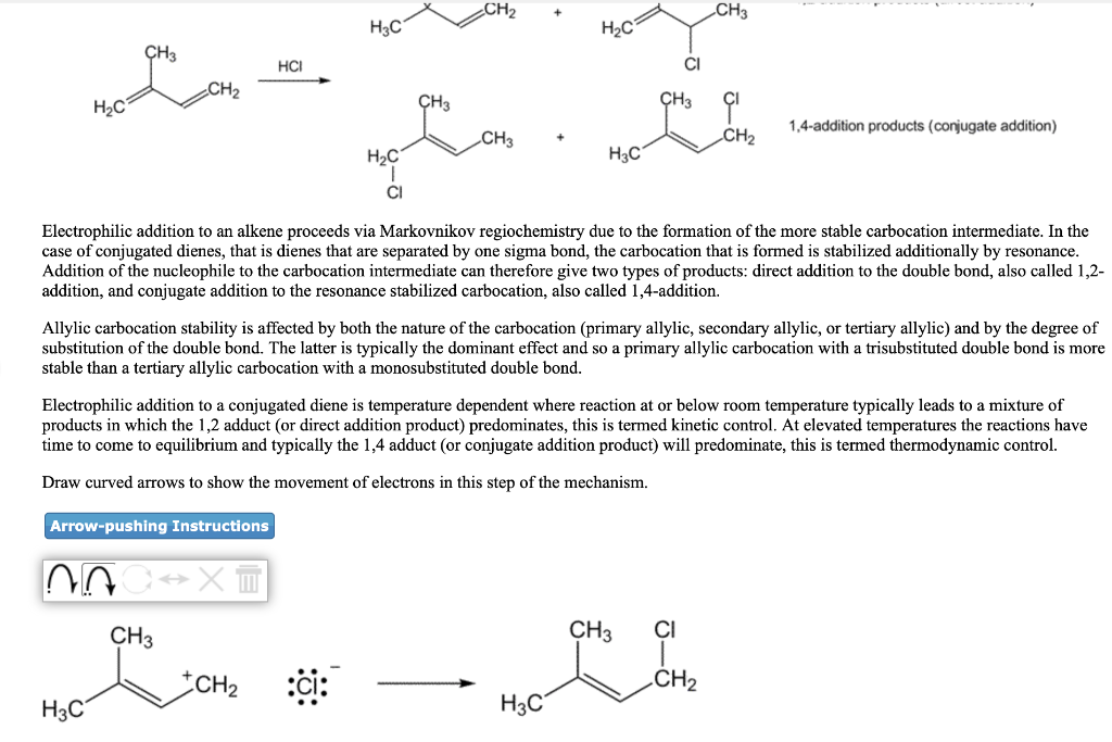 Solved H2C Hąc CH3 HCI CH2 H2C CH3 CH3 CH3 CH2 1.4-addition | Chegg.com