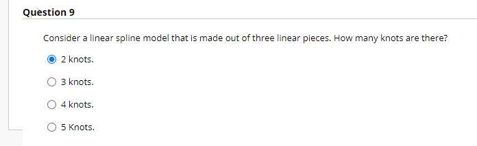 Solved Consider a linear spline model that is made out of | Chegg.com