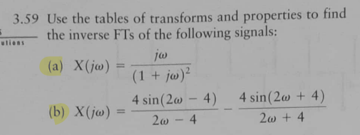 Use the tables of transforms and properties to | Chegg.com
