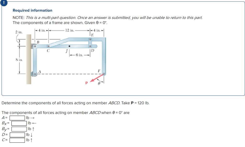 Solved Required information NOTE: This is a multi-part | Chegg.com