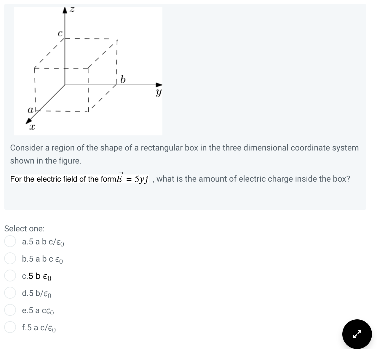 Solved Consider a region of the shape of a rectangular box | Chegg.com