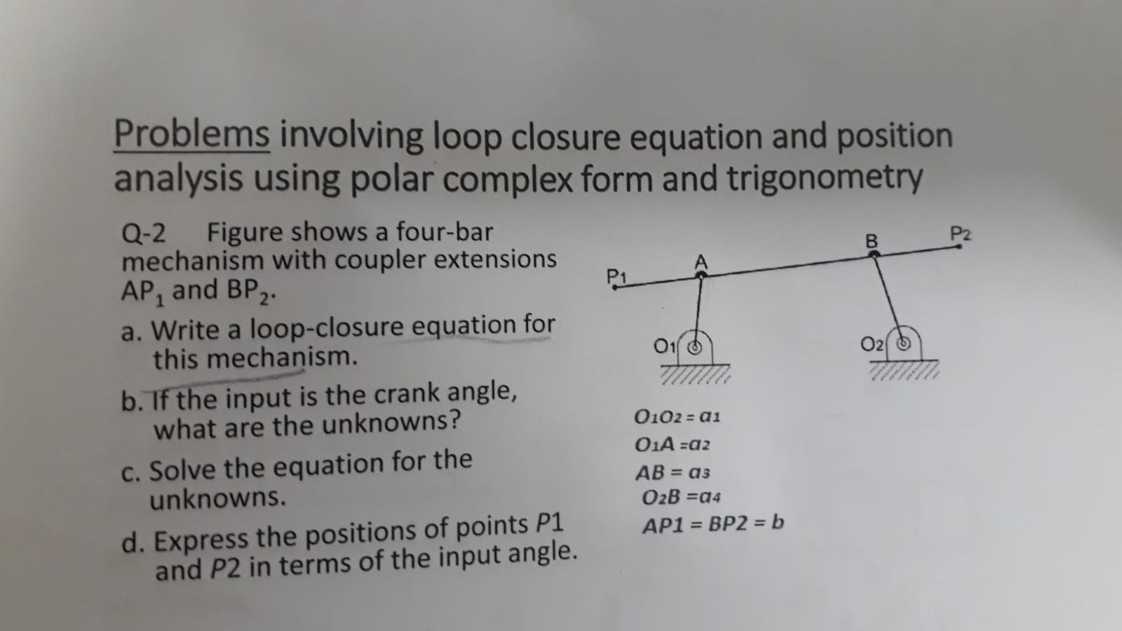Solved P2 Problems involving loop closure equation and | Chegg.com
