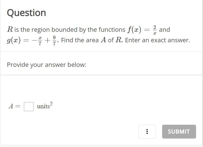 Solved R is the region bounded by the functions f(x)=x2 and | Chegg.com