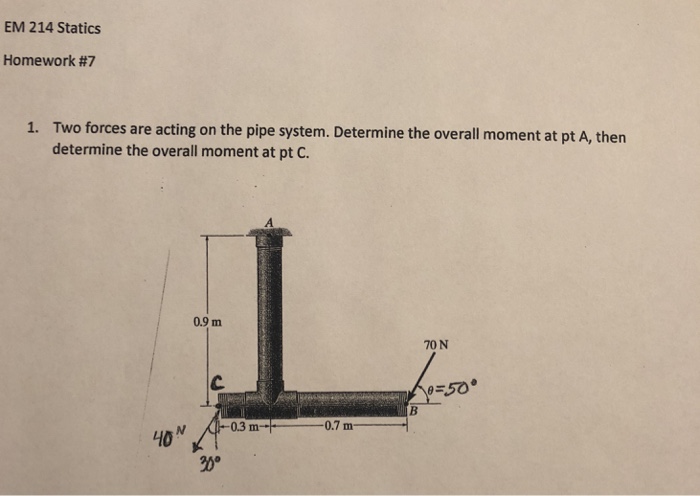 Solved EM 214 Statics Homework #7 Two forces are acting on | Chegg.com