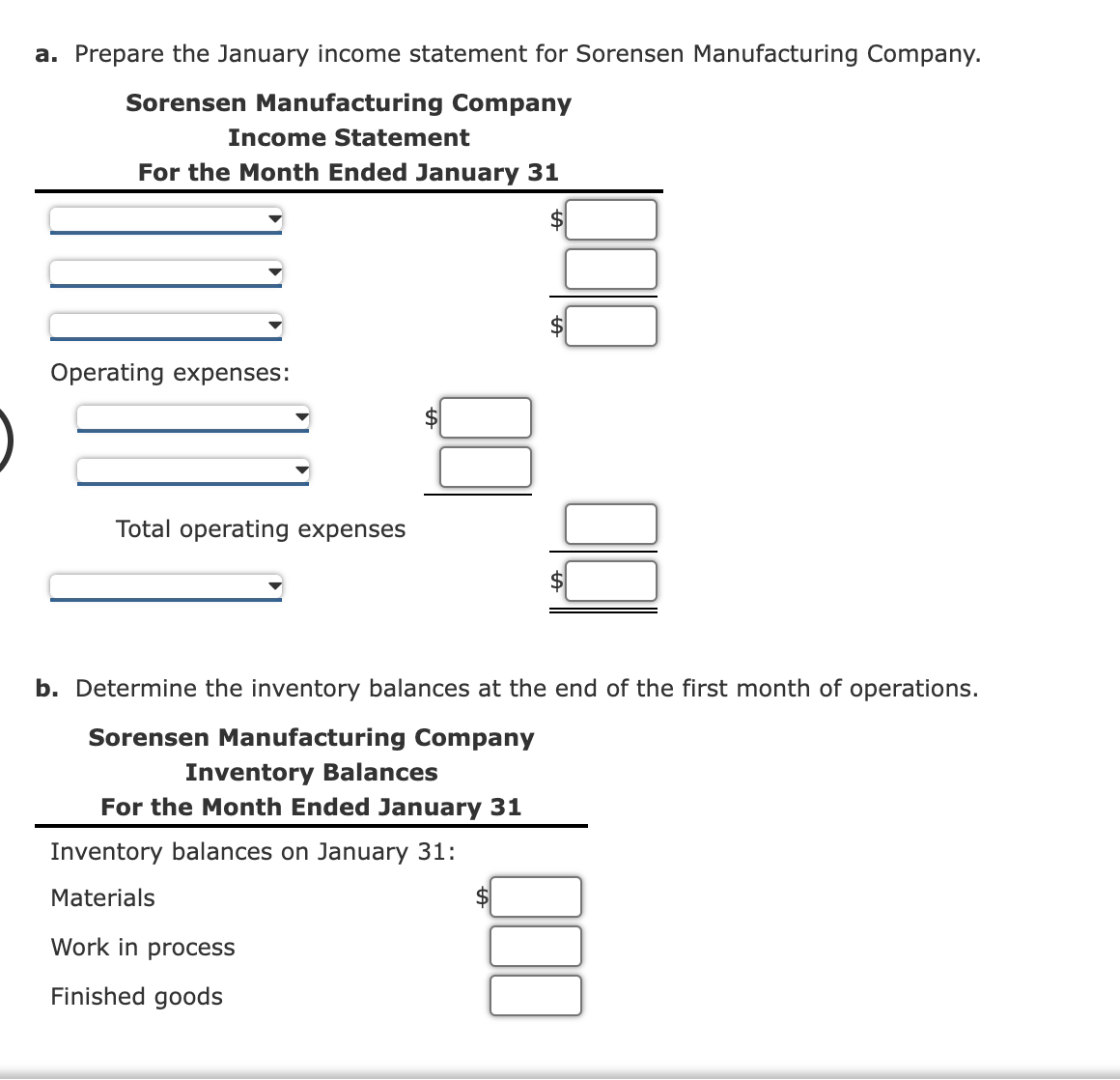Solved Financial Statements of a Manufacturing Firm The | Chegg.com