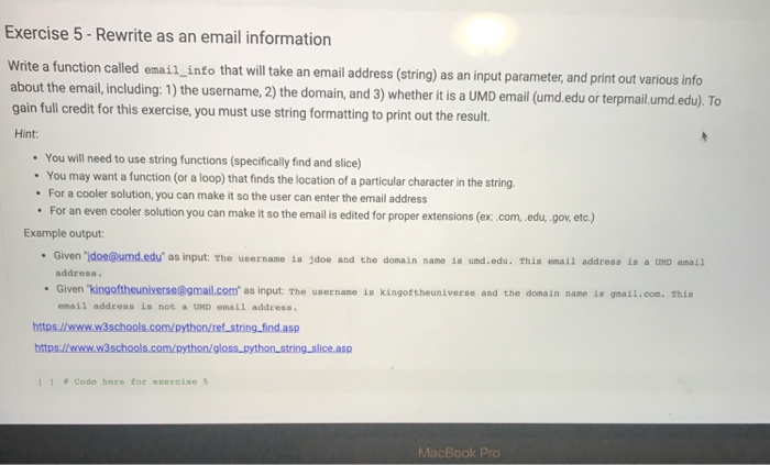 Solved Exercise 5 - Rewrite as an email information Write a | Chegg.com
