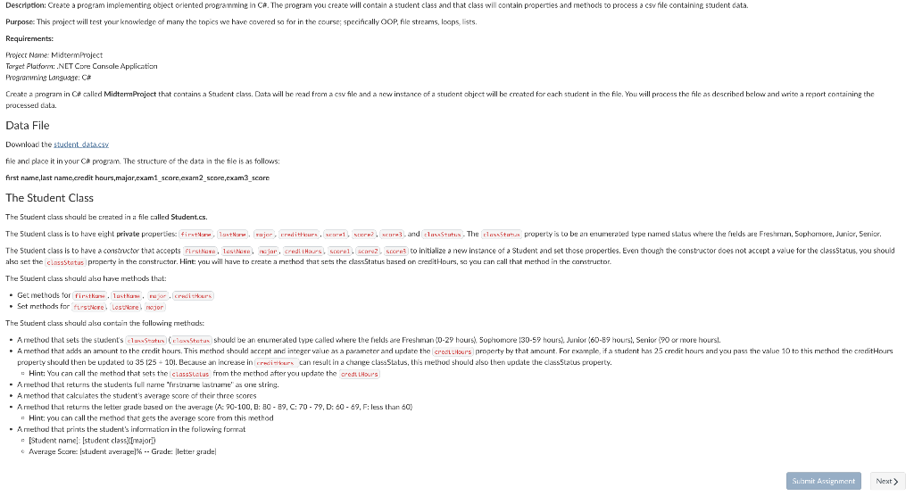 Solved Purpose: This projcct will test your knowkdese of | Chegg.com