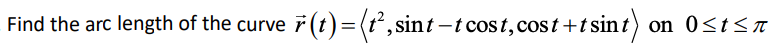 Solved Find the arc length of the curve | Chegg.com