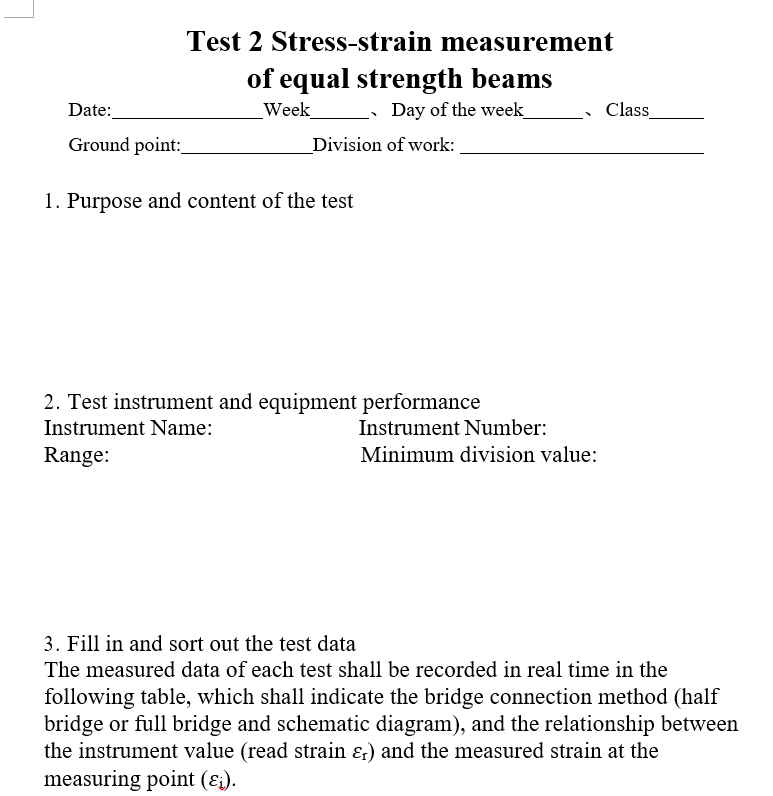 Solved Test 2 ﻿Stress-strain measurementof equal strength | Chegg.com
