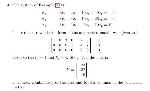 Solved 4. The system of Example 29 is: | Chegg.com