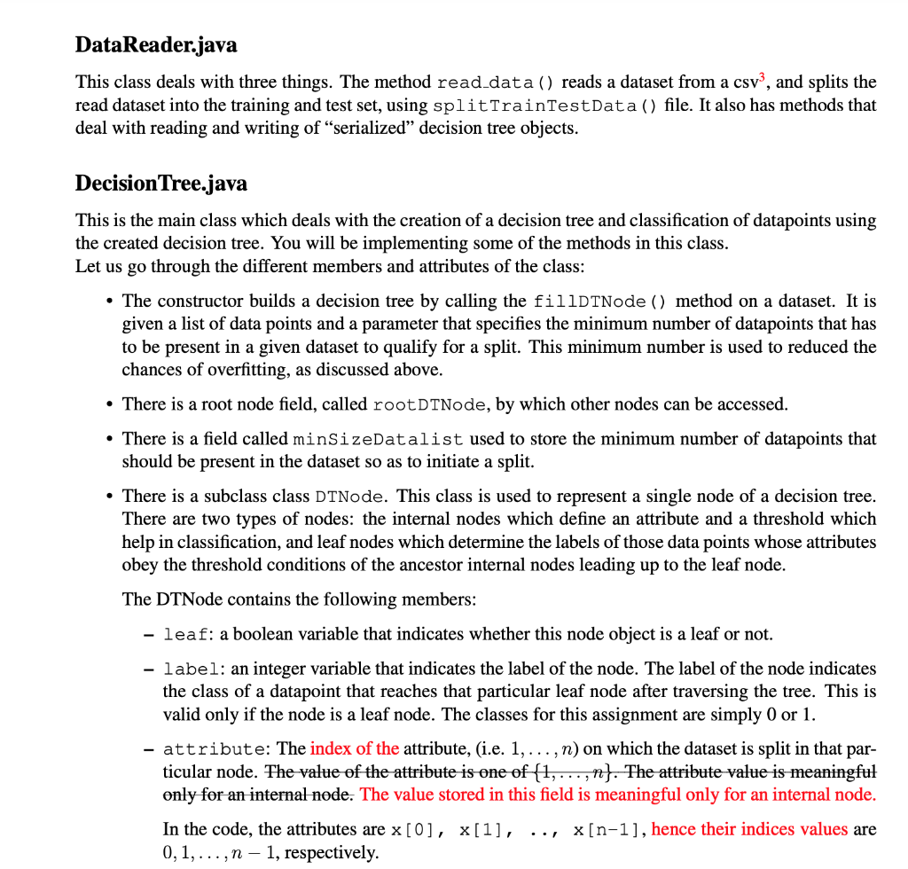1.1 Creating decision trees To classify objects using | Chegg.com