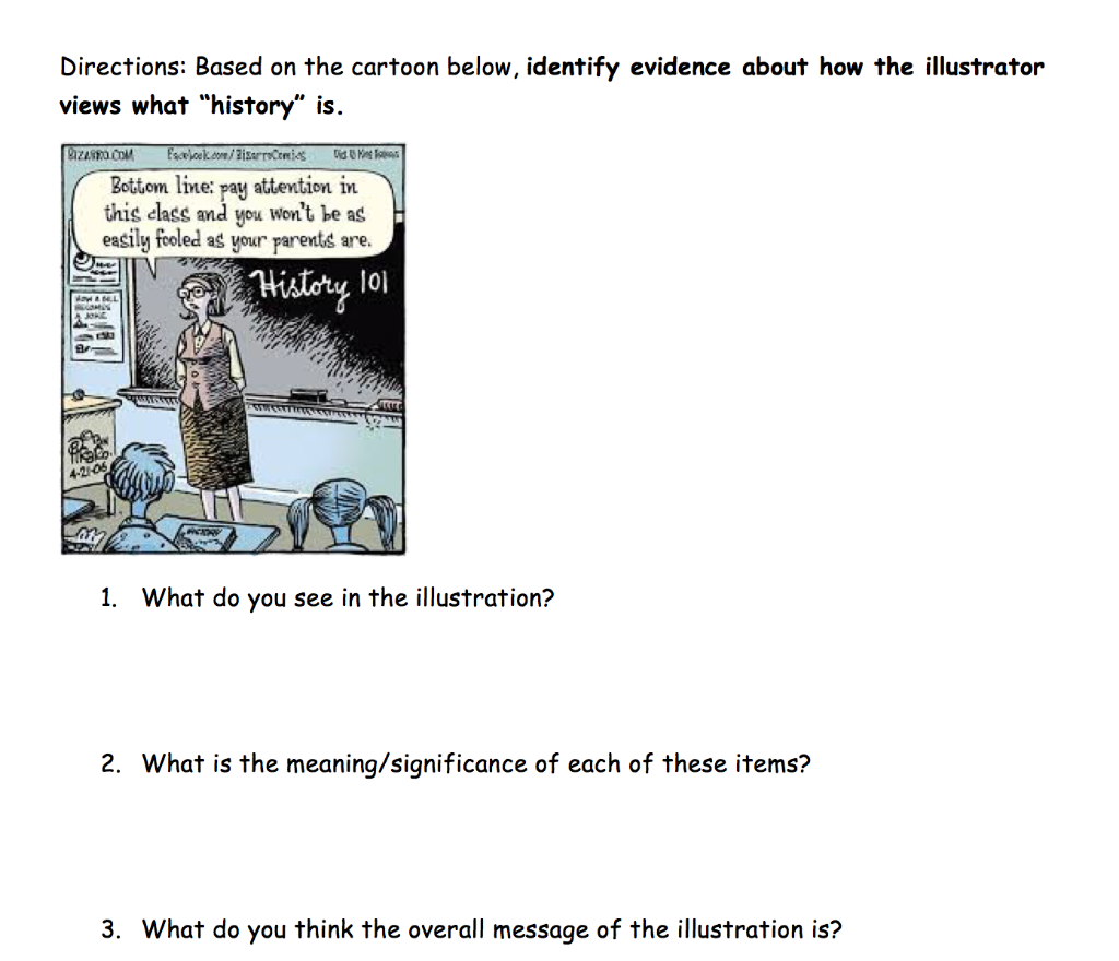 Solved Directions: Based on the cartoon below, identify | Chegg.com