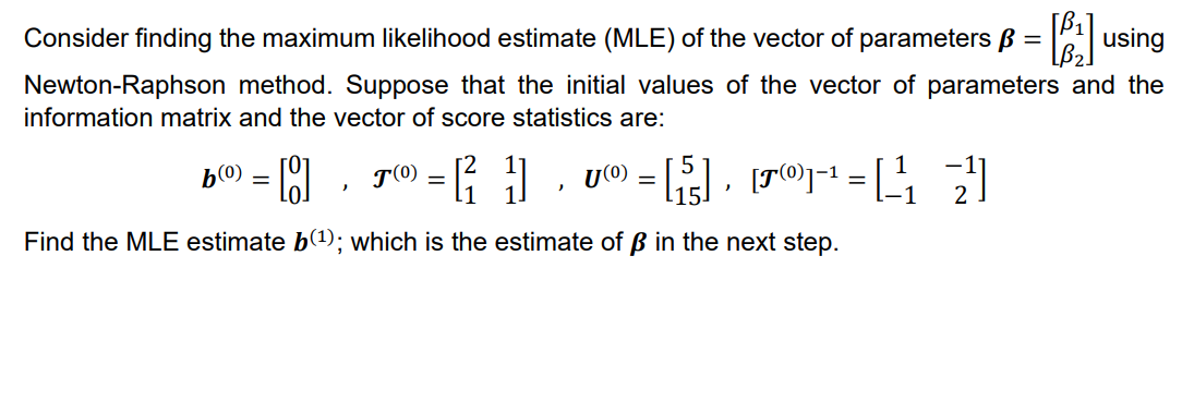 Solved Let θ^ be the maximum likelihood estimate (MLE) of θ, | Chegg.com