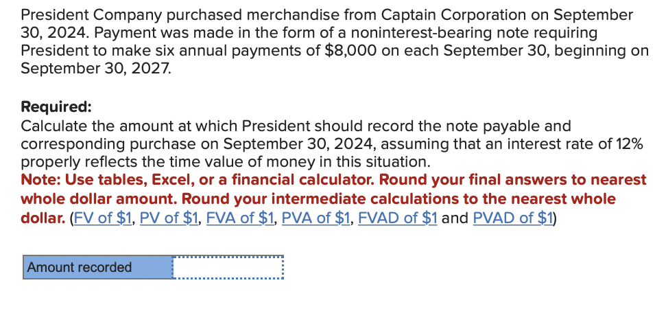 Solved President Company purchased merchandise from Captain | Chegg.com