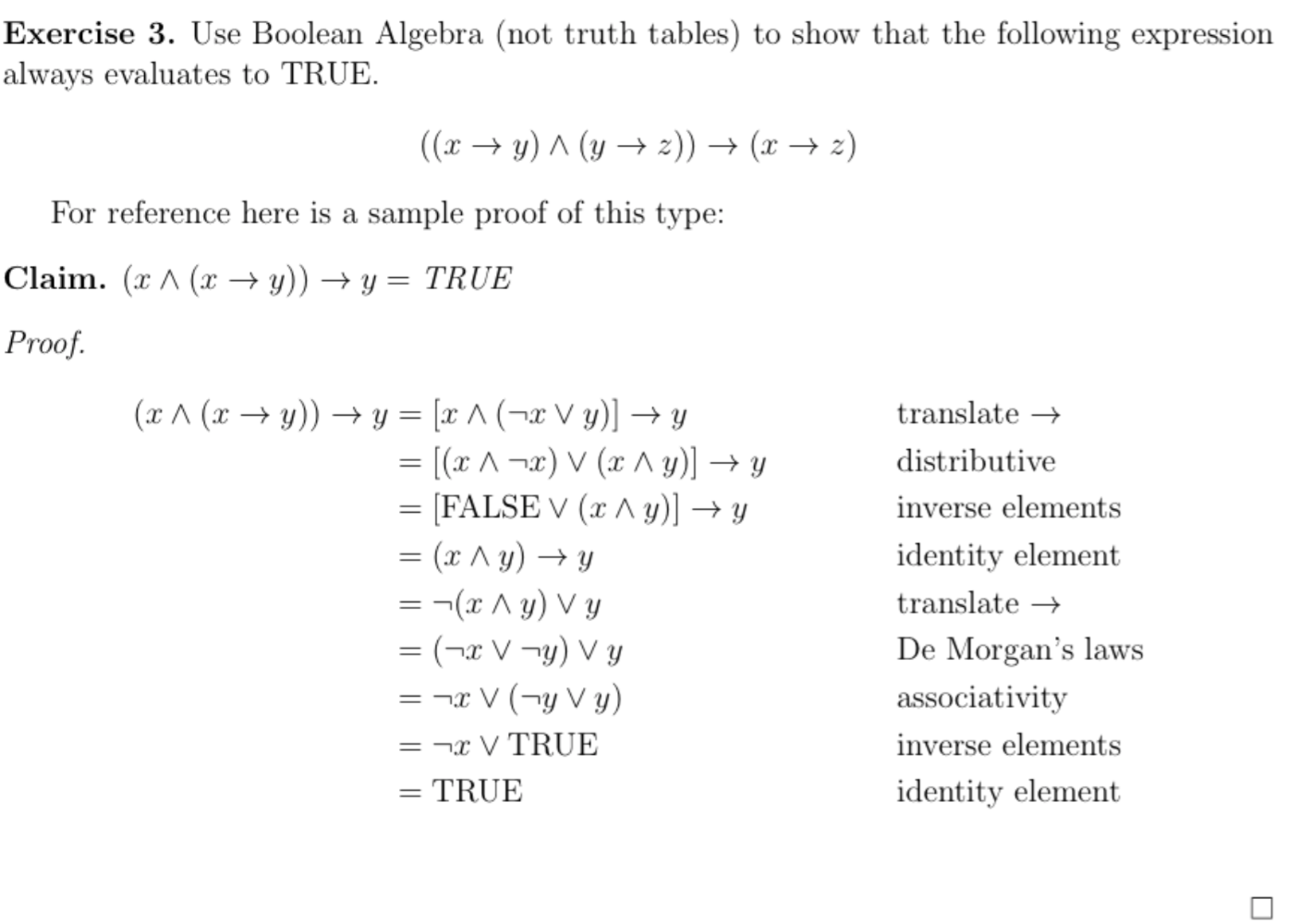 Boolean Algebra Exercises With Answers Converting Truth Tables Into