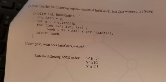 Solved (3 pts) Consider the following implementation of | Chegg.com
