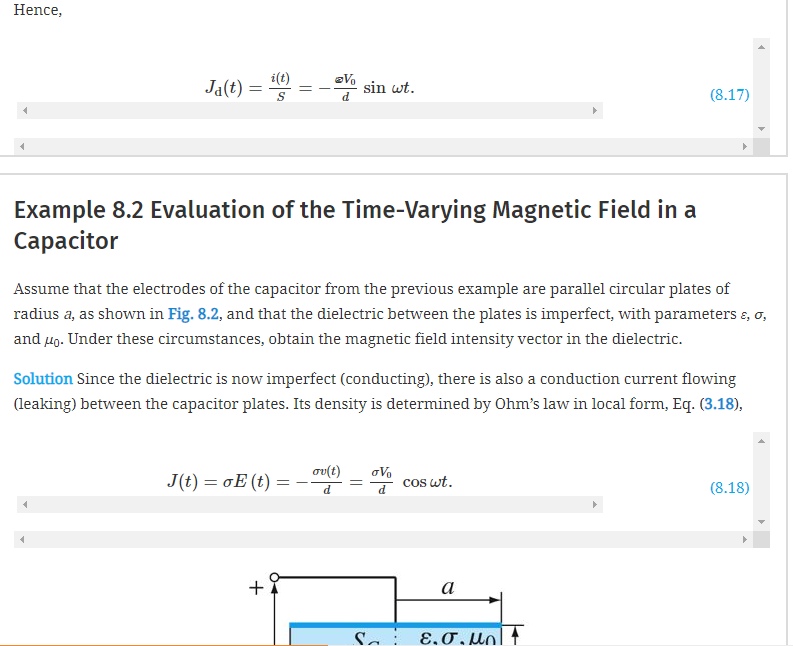 Solved What is the displacement current inside a parallel | Chegg.com