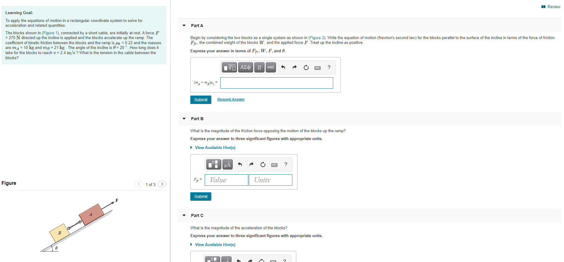Solved To apply the equations of motion in a rectangular | Chegg.com