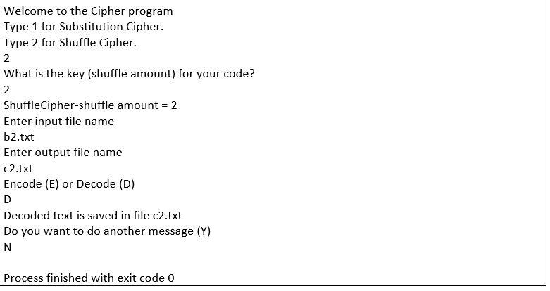 Encoding and Decoding a. Create an interface | Chegg.com