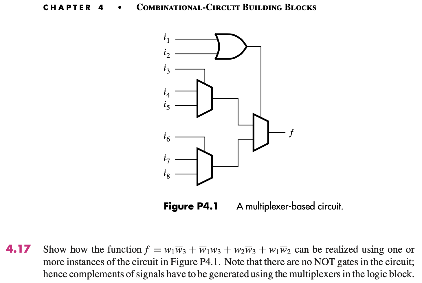 Solved CHAPTER 4 COMBINATIONAL-CIRCUIT BUILDING BLOCKS ii iz | Chegg.com