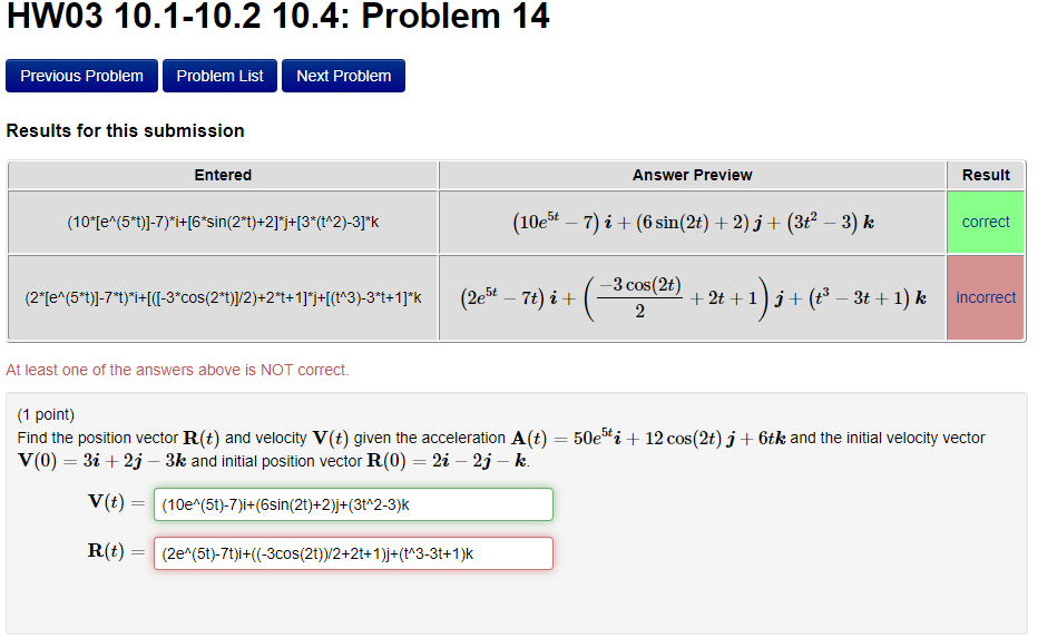 Solved HW03 10.1-10.2 10.4: Problem 14 Previous Problem | Chegg.com