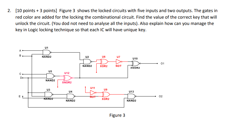 Solved [10 points +3 points] Figure 3 shows the locked | Chegg.com