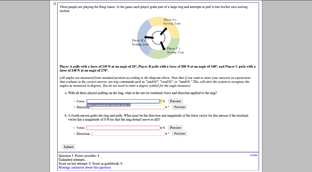 Solved Three people are playing the Ring Garne. In the game | Chegg.com