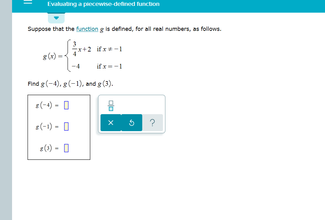 Solved Evaluating a piecewise-defined function Suppose that | Chegg.com