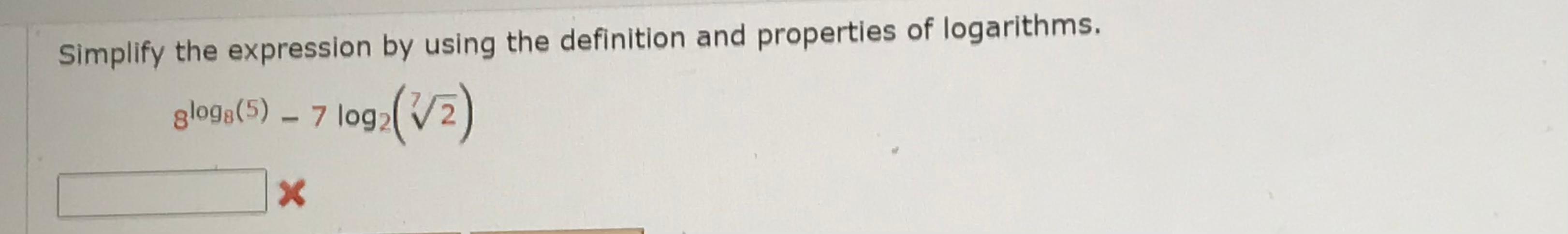 Solved Simplify the expression by using the definition and | Chegg.com