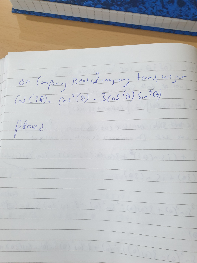 Solved Prove (os 30 = Cosa 3 cosa sina Taking Cube of both | Chegg.com