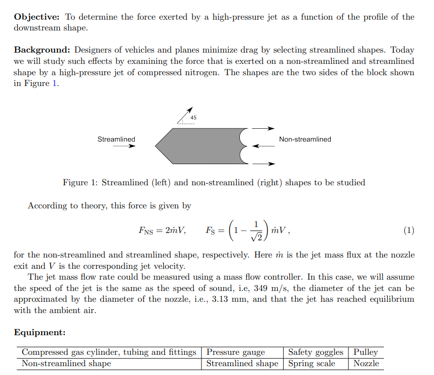 Solved Objective: To determine the force exerted by a | Chegg.com