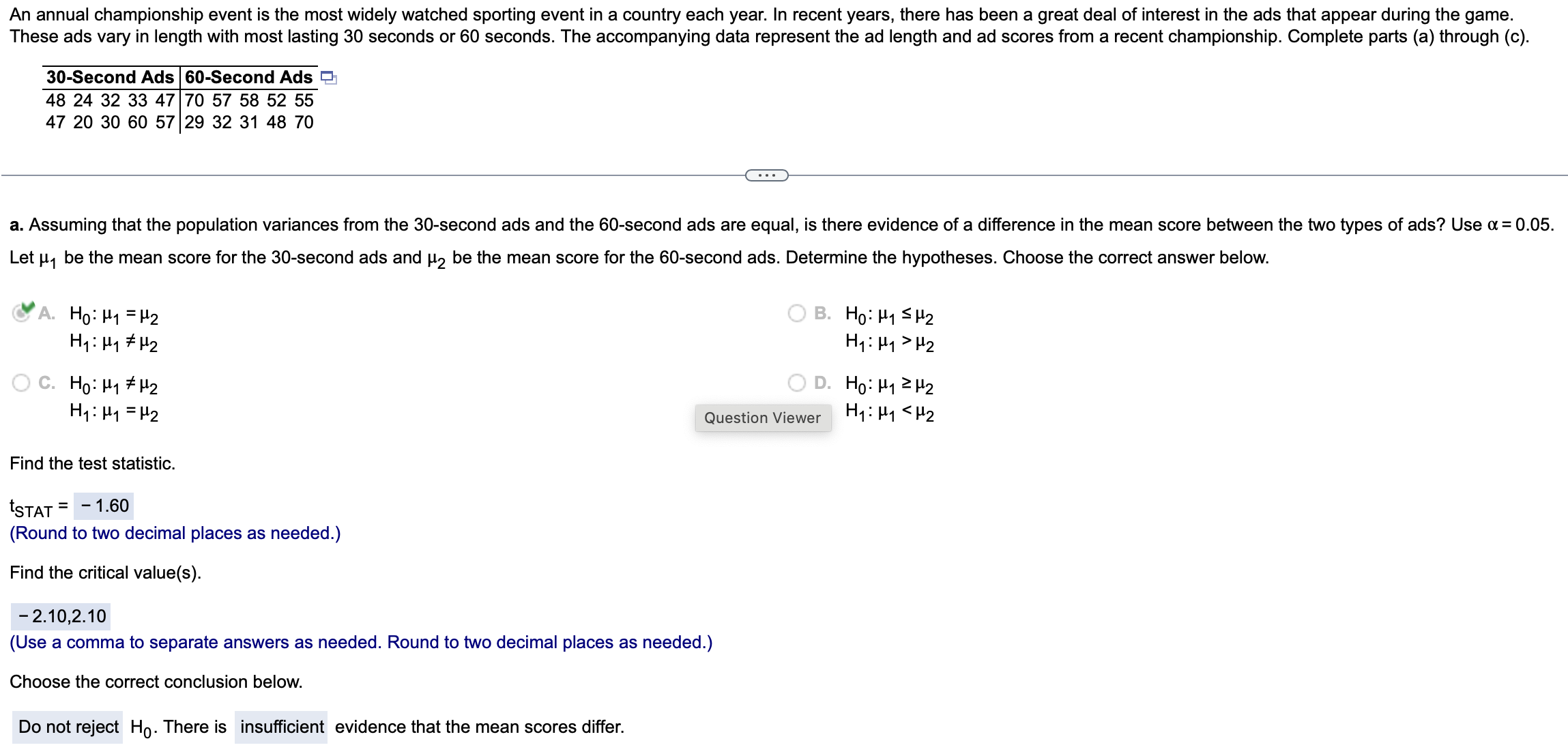 Solved An annual championship event is the most widely | Chegg.com