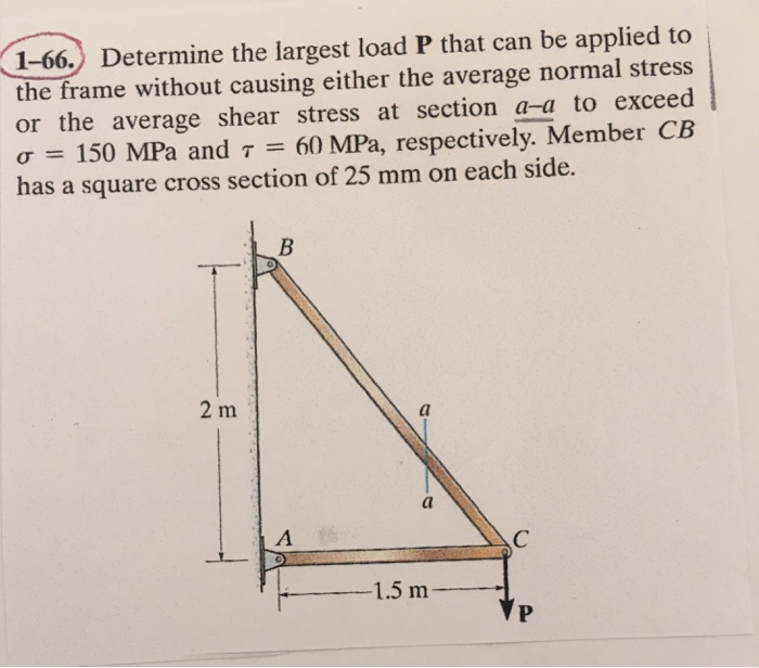 Solved Determine the largest load P that can be applied to | Chegg.com