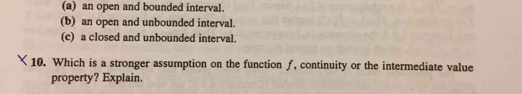 Solved (a) an open and bounded interval. (b) an open and | Chegg.com