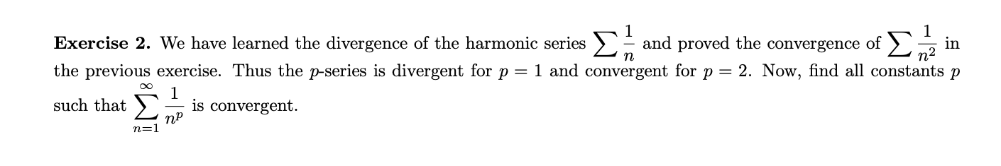 Solved Exercise 2. ﻿We have learned the divergence of the | Chegg.com