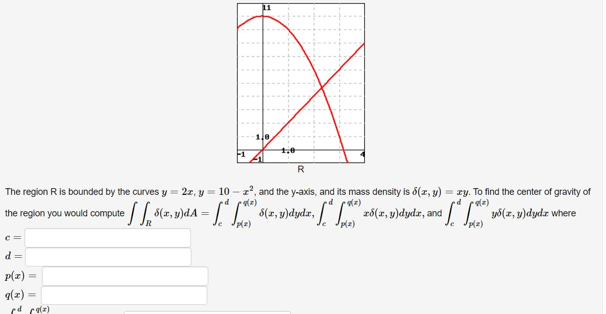 Solved The region R is bounded by the x-axis, yaxis, and the | Chegg.com