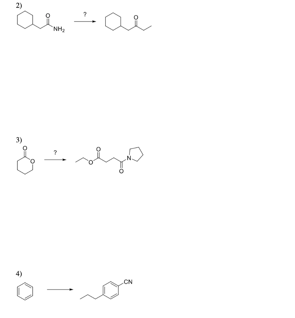 Solved Propose the reagents and steps to complete the | Chegg.com