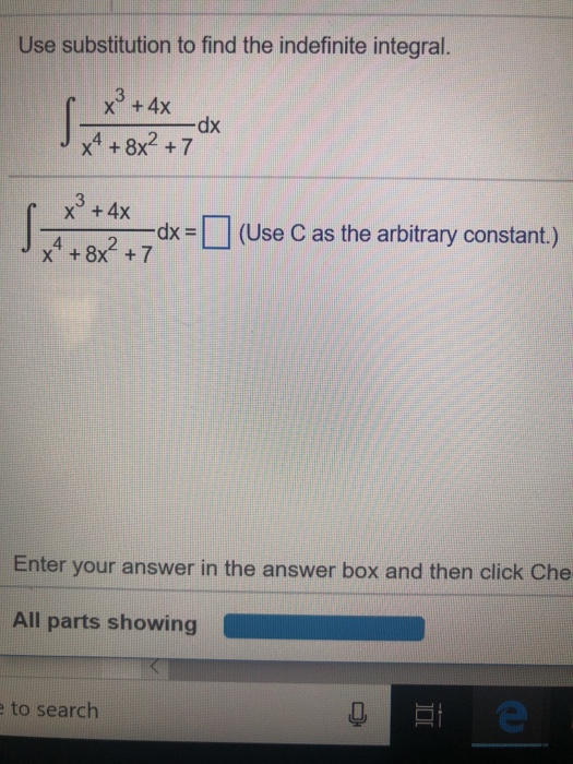 Solved Evaluate. 12x3+7x -9x+5 dx (12x3 + 7x2 -9x+5) dx (Use | Chegg.com