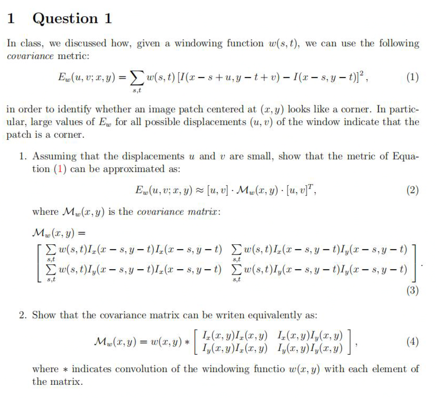 Solved In class, we discussed how, given a windowing | Chegg.com
