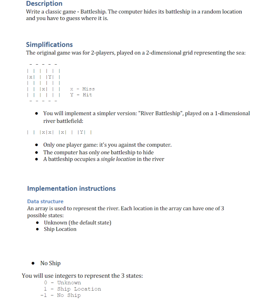 Part A You have a class BattleshipGame with two | Chegg.com
